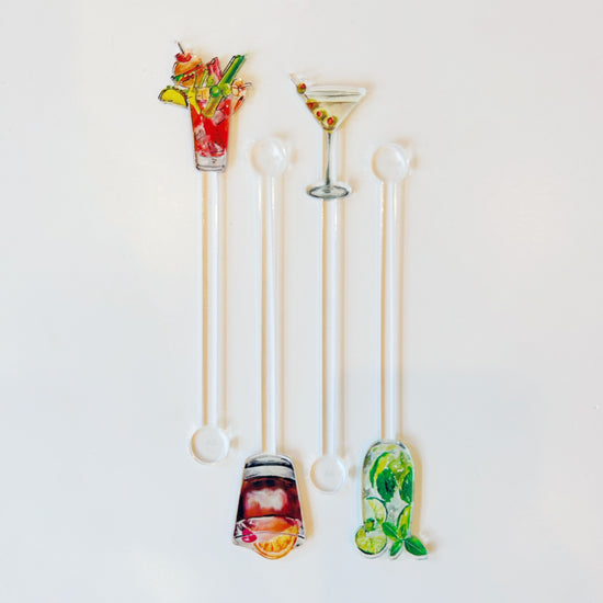 Acrylic Drink Stirrers – Black Door Studio